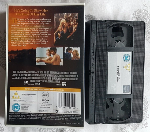 DIRTY DANCING 2 HAVANA NIGHTS (VHS) BIG BOX - Patrick Swayze + January ...