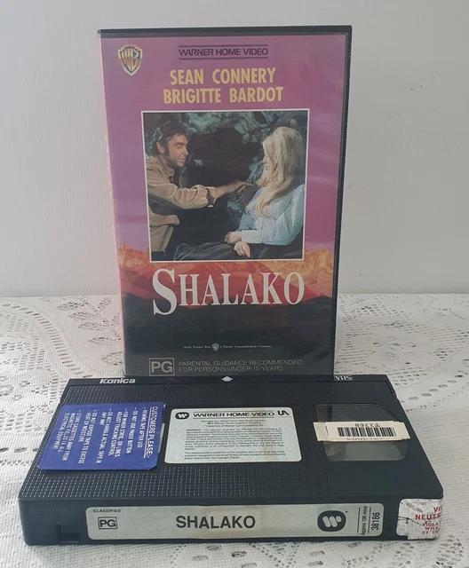 SHALAKO VHS 1968 Sean Connery Brigitte Bardot Ex Rental £6.97 - PicClick UK