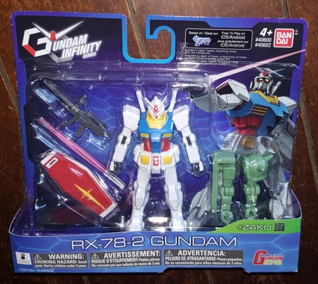 BANDAI GUNDAM INFINITY Series: RX-78-2 GUNDAM 4.5" Figure w/Accessories ...