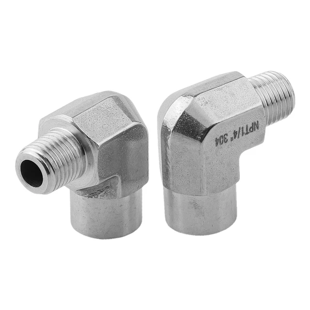 RACCORD COUDÉ EN acier inoxydable 304 qualité industrielle 2 pièces 14 pouces EUR 23,60 ...