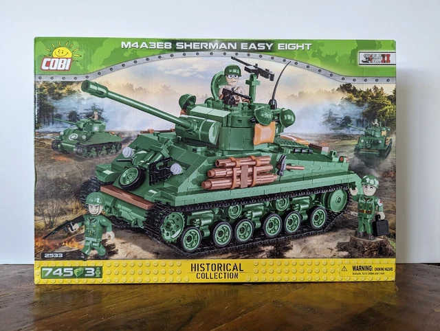 COBI M4A3E8 SHERMAN Easy Eight WWII Tank, Historical Collection ...