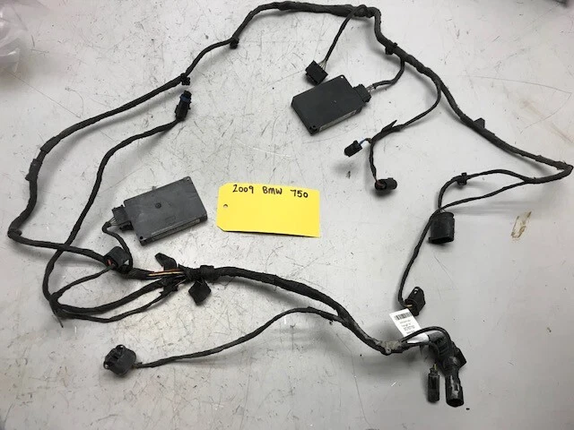 09-15 BMW 750 F01 F02 F07 Oem Rear Bumper Pdc Harness W/ Radar Sensors ...