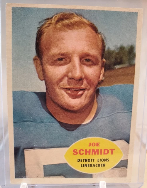CARTE JOE SCHMIDT 1960 Topps Detroit Lions #46 HOF EXMT (OL) Coach ...