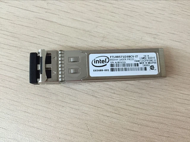 1PC INTEL FTLX8571D3BCV-IT E65689-001 Ethernet SFP SR For X520-DA2 $36. ...