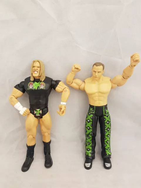 WWE DX JAKKS Wrestling Figure Bundle Triple H & Shawn Michaels Hhh ...