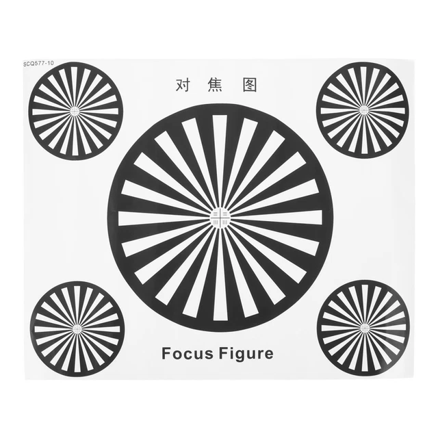 CAMERA FOCUS TEST Chart: Lens Calibration Target - High-Contrast Focus ...
