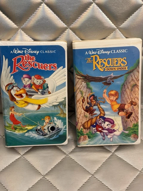 WALT DISNEY BLACK Diamond THE RESCUERS*New Sealed* & RESCUERS DOWN ...