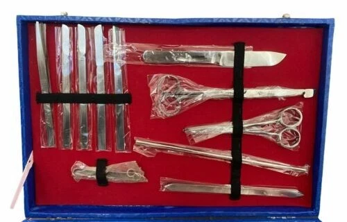 POST MORTEM INSTRUMENT Set Autopsy Dissection Kit Anatomy 19piece By ...