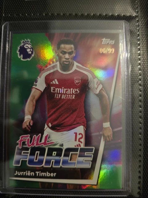 JURRIEN TIMBER TOPPS 2026 Premier League Full Force Numbered /99 £16.15 ...