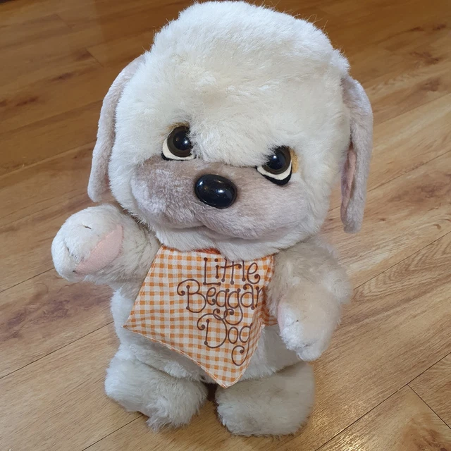 VINTAGE 1984 APPLAUSE LITTLE BEGGAR DOG PLUSH TOY RARE Puppy Soft Toy ...