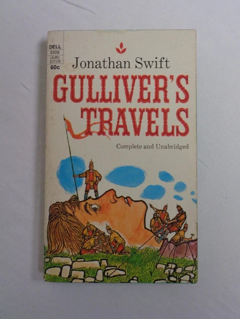 JONATHAN SWIFT GULLIVER'S Travels Vintage Paperback Book Dell Laurel ...