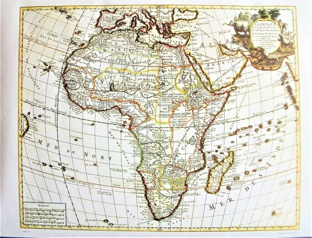 REPRODUCTION OF GUILLAUME de L’Isle 1700 Map of Africa. - L'Afrique ...