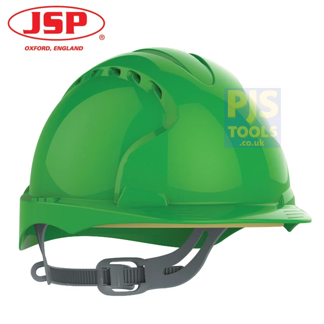 JSP EVO2 VERDE Ventilado Medio Pico Confort Casco de Seguridad Casco ...