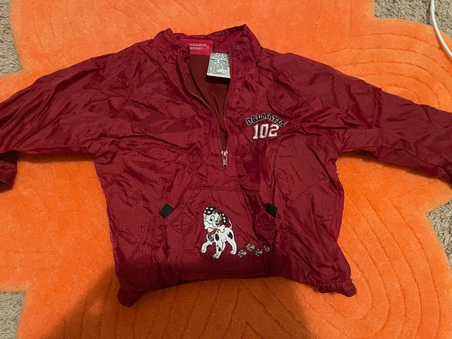 VINTAGE DISNEY 102 Dalmatians Windbreaker Track Jacket Red Size 24 ...