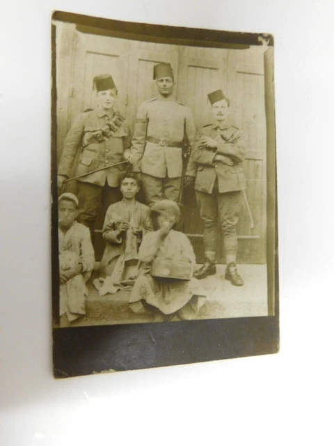 ORIGINAL WW1 PHOTOGRAPH: Turkish Soldiers. Turk, Ottoman Empire. Photo ...