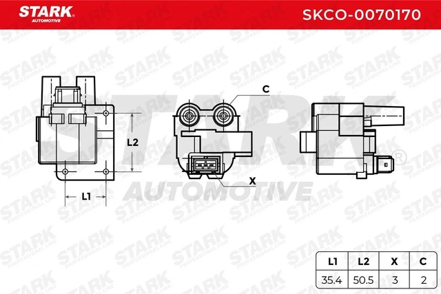 STARK SKCO-0070170 BOBINE d'allumage pour RENAULT CLIO II (BB0/1/2, CB0 ...