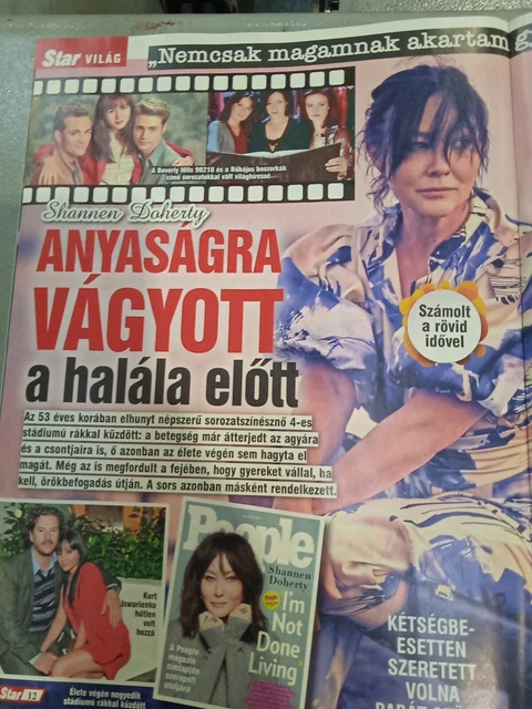 SHANNEN DOHERTY, SOPHIA Loren, Jennifer Lawrence, magazine hongrois ...