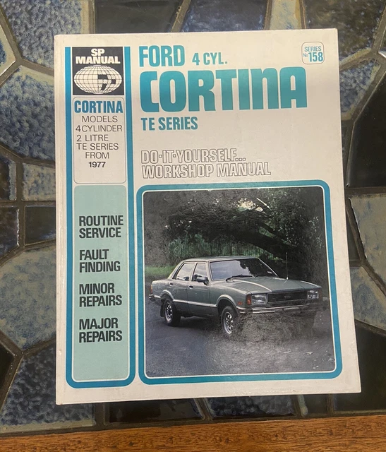 1977 FORD 4CYL Cortina TE Series DIY SP Workshop Manual Car Repair Book ...