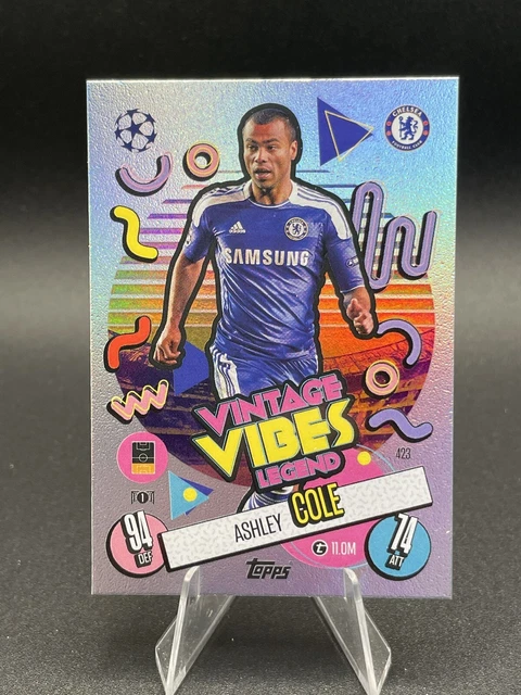 ASHLEY COLE VINTAGE Vibes Legend Match Attax 2024/2025 Chelsea 24/25 ...