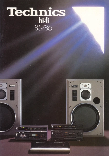 TECHNICS - BROCHURE CATALOGUE CATALOGUE CATALOGUE CATALOGUE - 1985 1986 ...