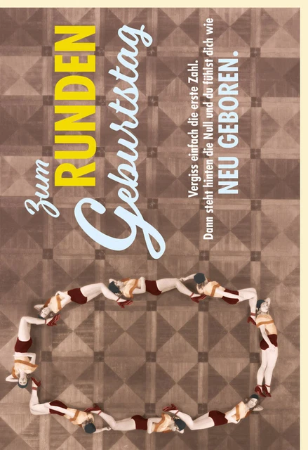 GEBURTSTAGSKARTE RUNDER GEBURTSTAG lustig Zum Runden Geburtstag EUR 2 ...