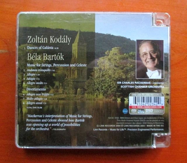 Linn Sacd Hybrid Bartok Music Strings Percdivertissement Kodaly Scotcomackerras Eur 441 