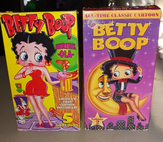 BETTY BOOP, TWO Tapes, VHS, Tape,used,movies,cartoons £22.80 - PicClick UK