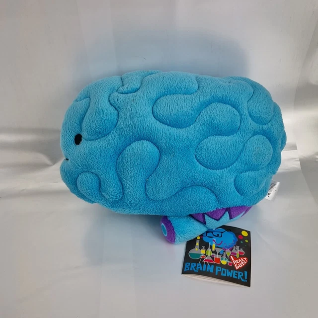 NEW I HEART Guts soft Plush Toy Brain blue 9" £9.90 - PicClick UK
