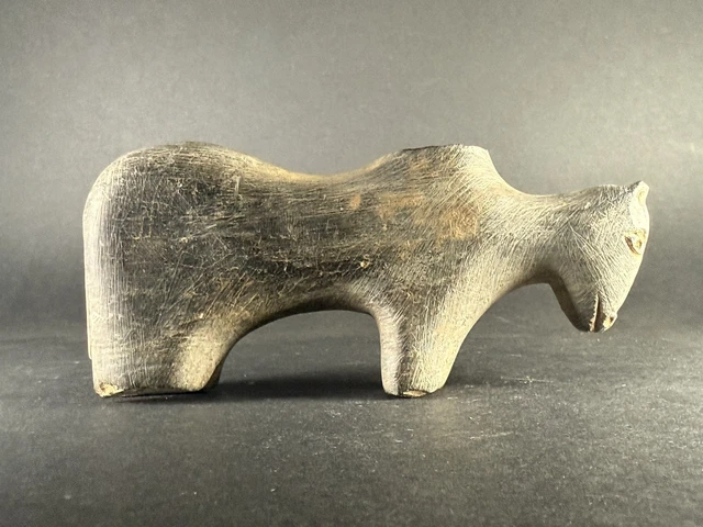 RARE ANCIENT EUROPEAN Neolithic Stone Carving Of Bovine Bull Circa 3000 ...