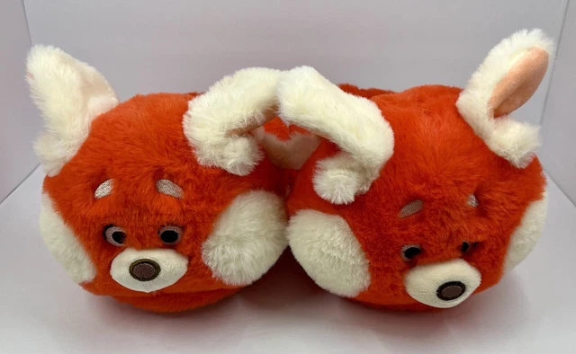 DISNEY PIXAR 2022 Turning Red Movie Red Panda Mei plush slippers US 13 ...