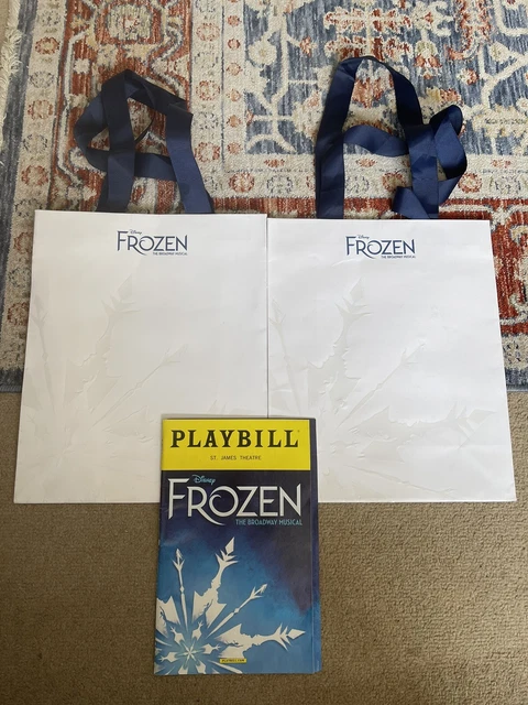 FROZEN THE MUSICAL Playbill With Two Exclusive Disney Broadway Frozen ...