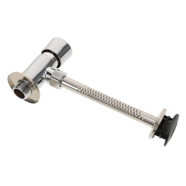 Hands Off Button GOTOTOP Urinal Flush Valve Zinc Alloy Flush Valve Wall ...