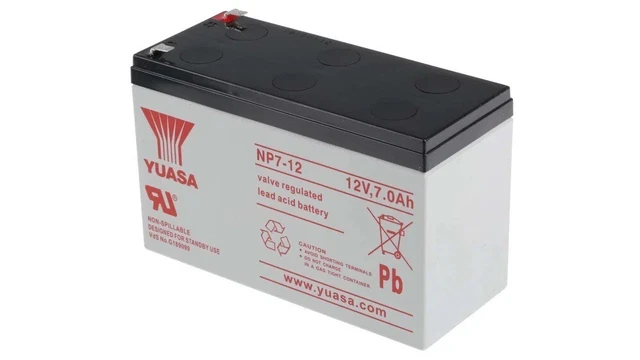 12 V Battery Yuasa NP7-12L 7Ah 12V Batteries | Server Room Environments ...