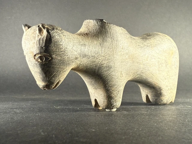 RARE ANCIENT EUROPEAN Neolithic Stone Carving Of Bovine Bull Circa 3000 ...