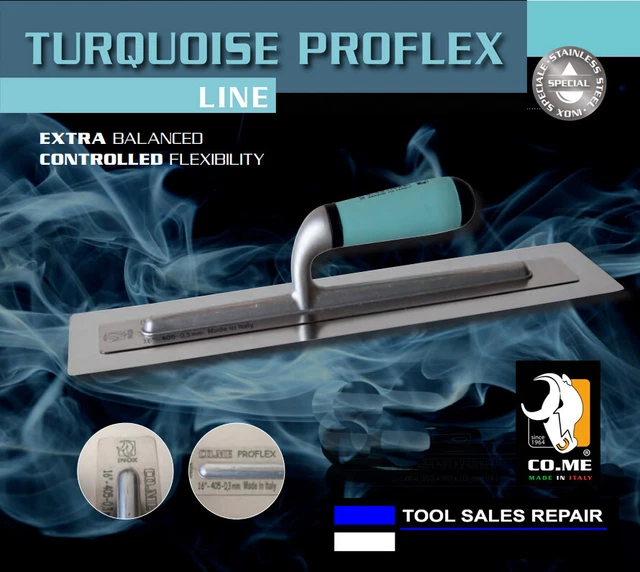 CO.ME PROFLEX CAZZUOLA di finitura intonaco inox - 14", 16" e 18" EUR ...