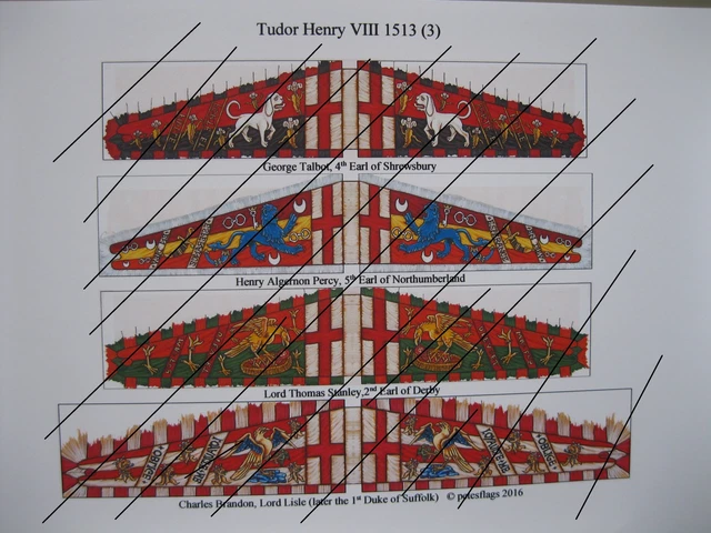 28MM RENAISSANCE EARLY Tudor Paper Flags (3) Henry VIII £6.50 - PicClick UK