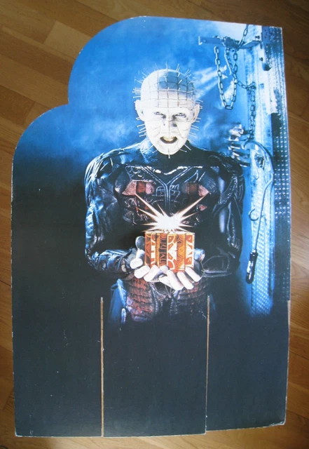 HELLRAISER PINHEAD CARDBOARD Standee VHS Release Promotional Large Size ...