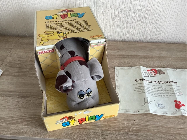 ORIGINAL 1984 HORNBY Pound Puppies Puppy Bongo Boxed With Certificate £ ...