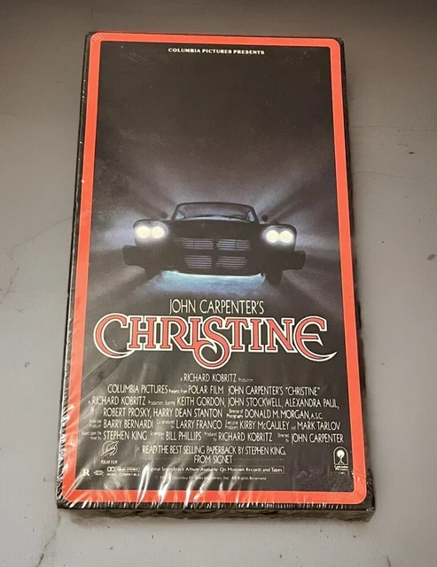RARE!! CHRISTINE VHS 1987 John Carpenter's New! Factory Sealed! W ...