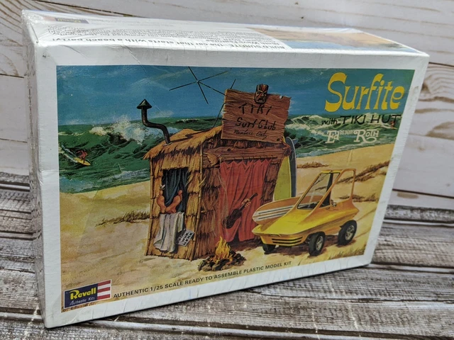 REVELL SURFITE WITH Tiki Hut Ed Roth Model Kit Sealed $19.99 - PicClick