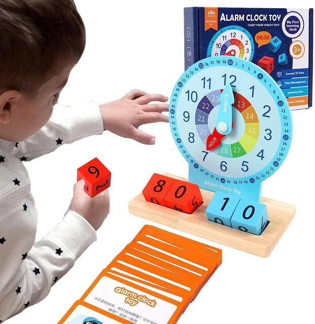 LEARNING TIME ACTIVITY Clock Set,Educational Clock Teaching Time ...