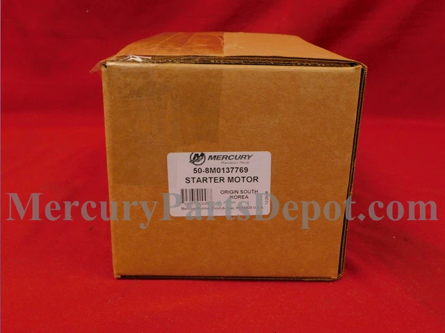 MOTEUR DE DÉMARRAGE Mercury - Pièce # 8M0137769 / 8M0166297 - NEUF/OEM ...