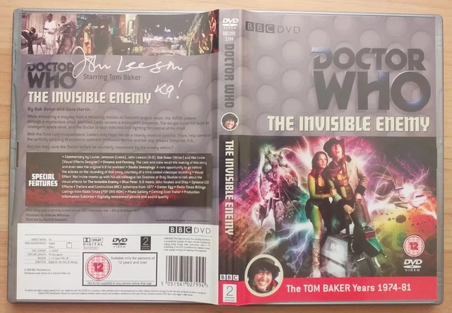 DOCTOR WHO:THE INVISIBLE Enemy (DVD, 2008) Signed John Leeson+Bob Baker ...