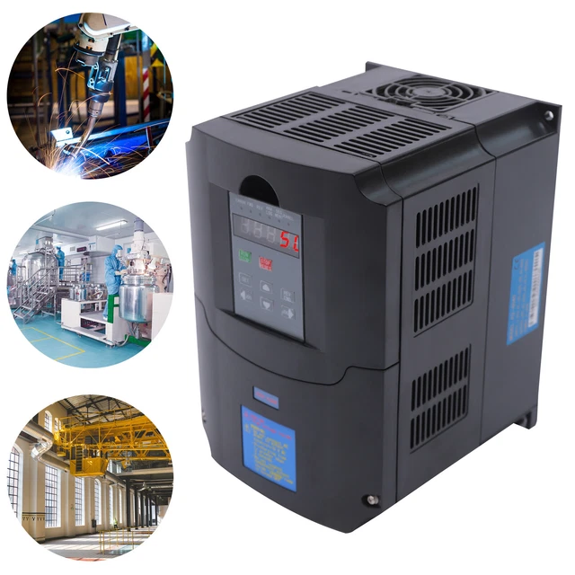 CNC VARIABLE FREQUENCY Drive 220V 4KW 5HP VFD VSD Motor Inverter ...