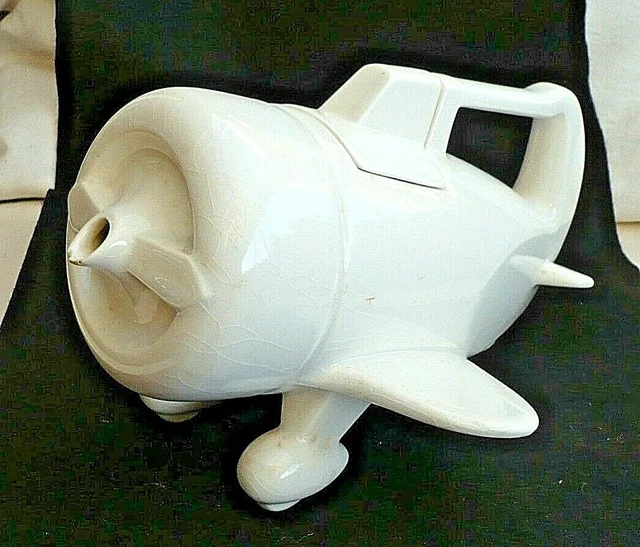 VINTAGE AEROPLANE TEAPOT By L. Stuart Taylor M.a. 1978, Westfield Art ...