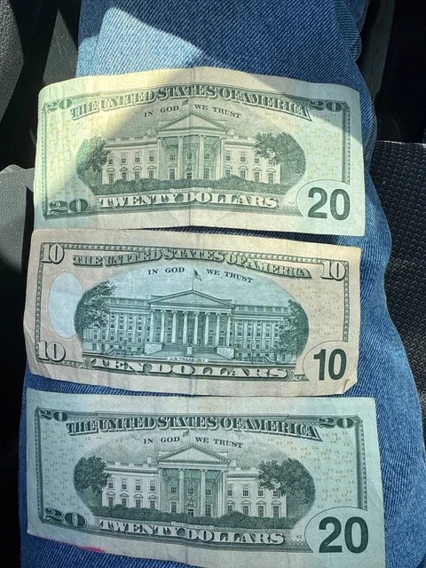 TWO $20 DOLLARS star bills series 2003 And one $10 dollars star bill ...