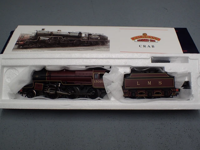 BACHMANN BRANCH-LINE 32-175 2-6-0 CRAB 13098 LMS CRIMSON 'OO' Gauge ...