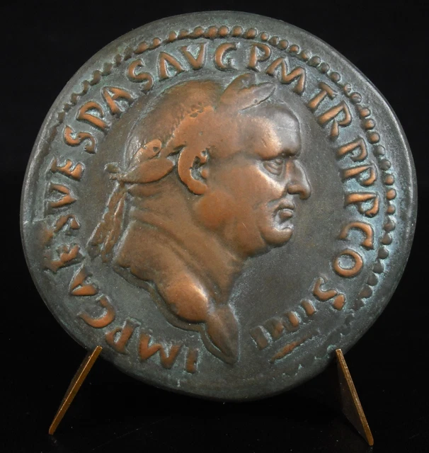 MEDAL ROME AN 75 Emperor Vespasian Sestertius Main 1973 Allegorie de La ...