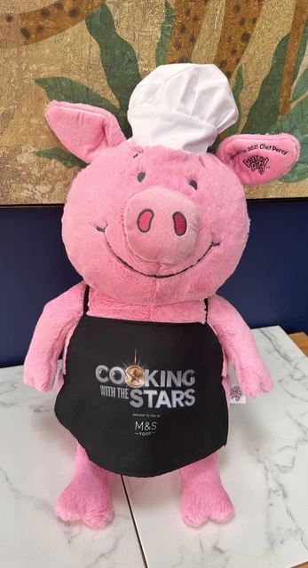 M&S PERCY PIG Chef Limited Edition 2021 Soft Toy Plush Cooking with the ...