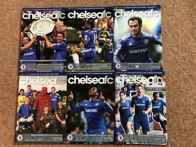 CHELSEA DOUBLE WINNING Season 2009/10 Set Of 21 League & Cup Home ...